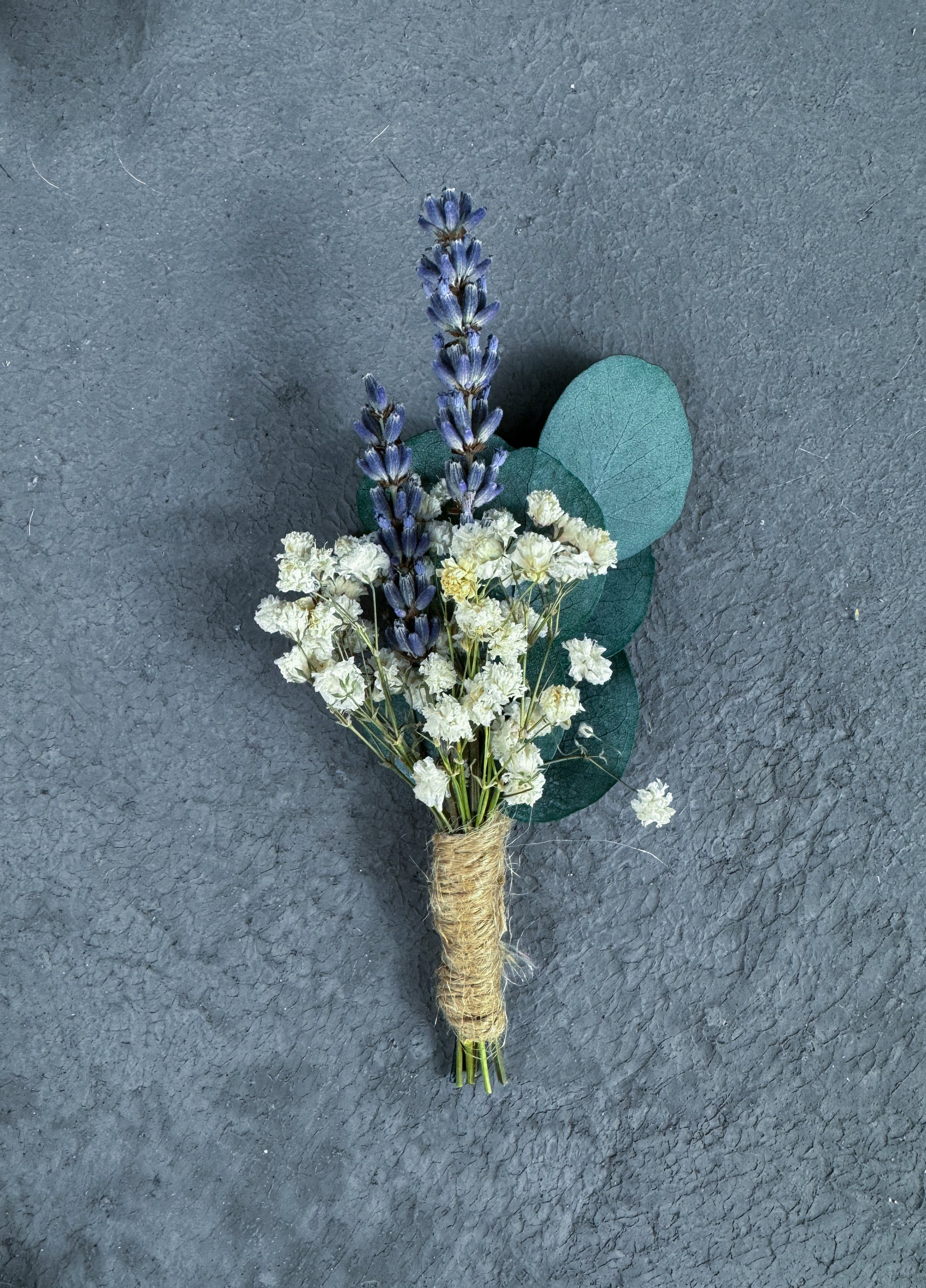 Serena dried flower buttonhole / dried baby’s breath & lavender / DRIED ...