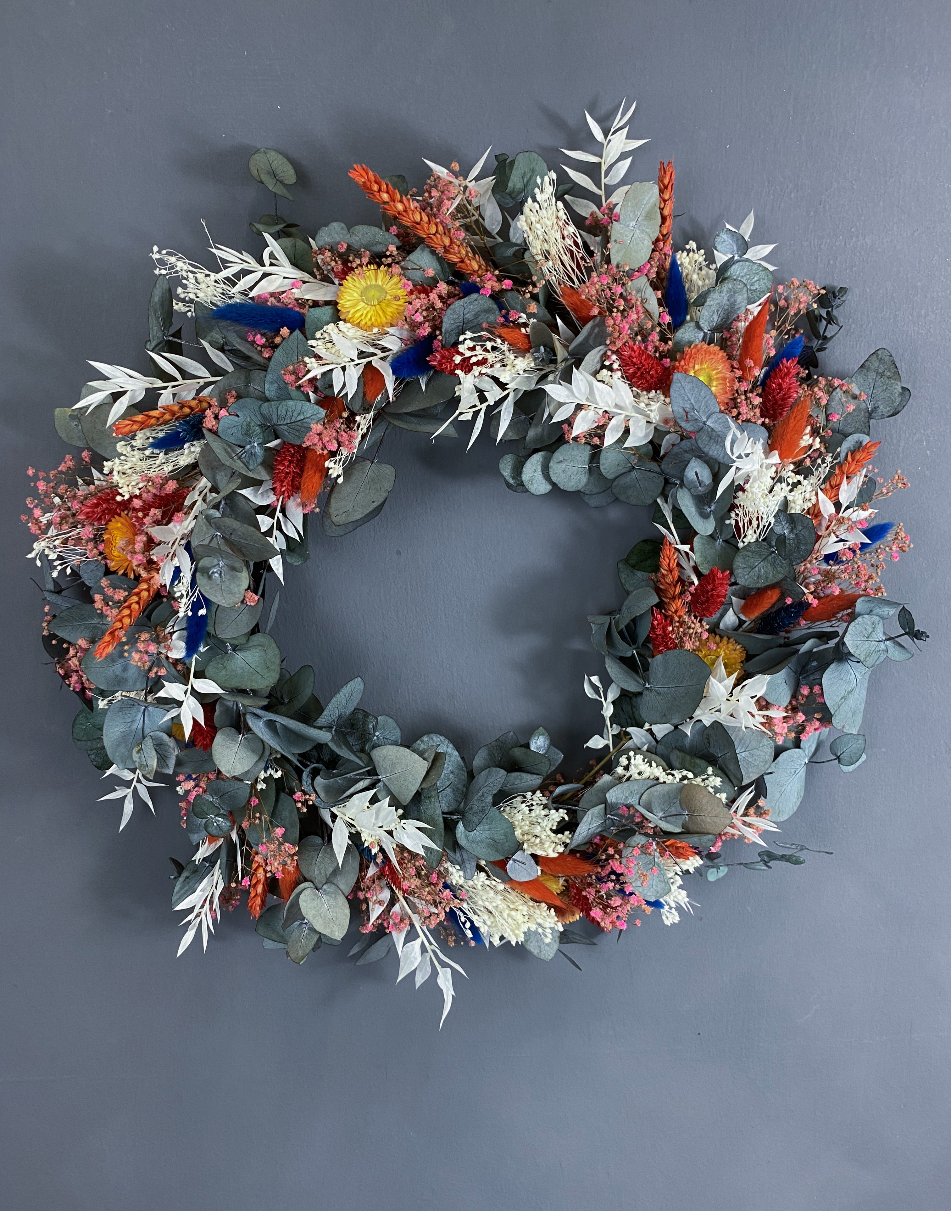 Anya dried flower wreath autumn / DRIED Flowers UK