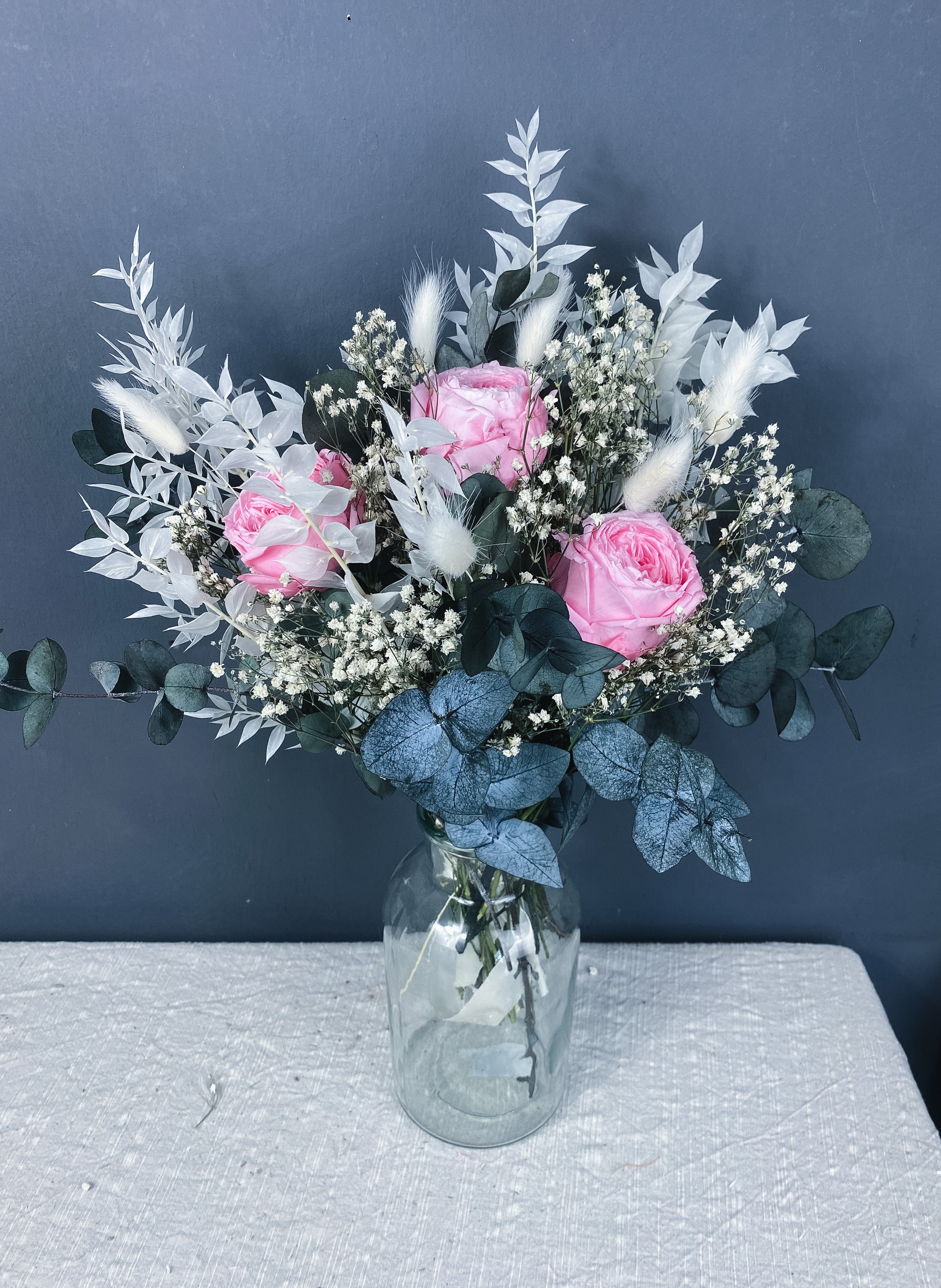 Evie Preserved Peony Bouquet / DRIED Flowers UK