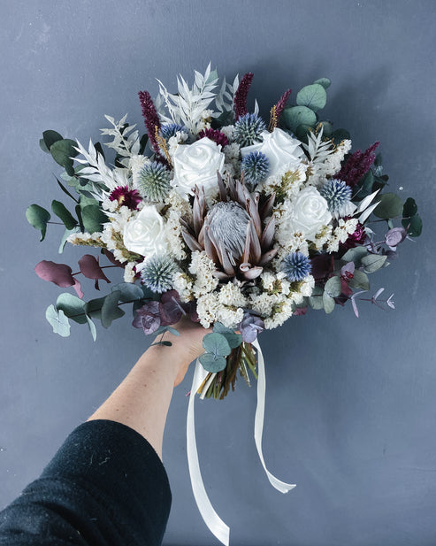 Harper dried flower bridal bouquet / DRIED Wedding Flowers uk – DRIED ...