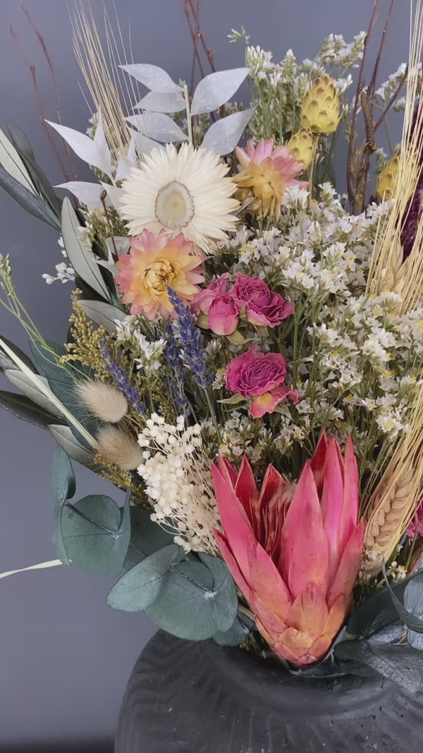 Willa colourful wildflower dried wedding bouquet / DRIED Wedding ...