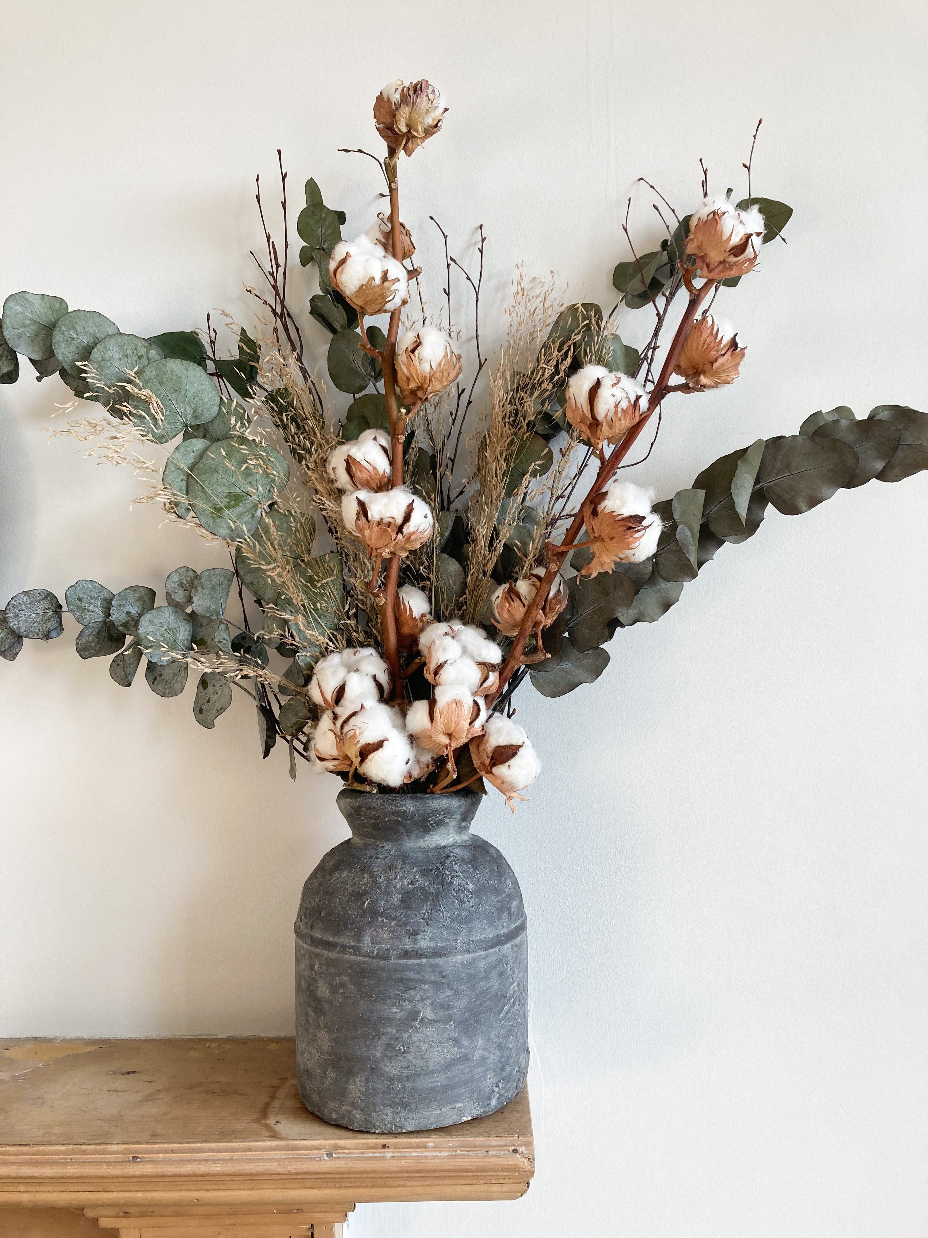 Maia Cotton Dried Flower Bouquet / DRIED Flowers Uk – DRIED Flowers UK